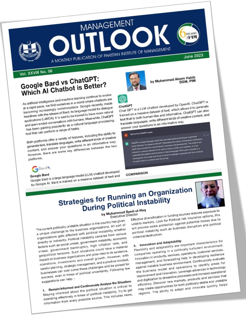 Management Outlook June 2023 – Pakistan Institute of Management